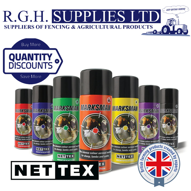 Net-tex Marksman Aerosol Spray Marker – RGH Supplies LTD