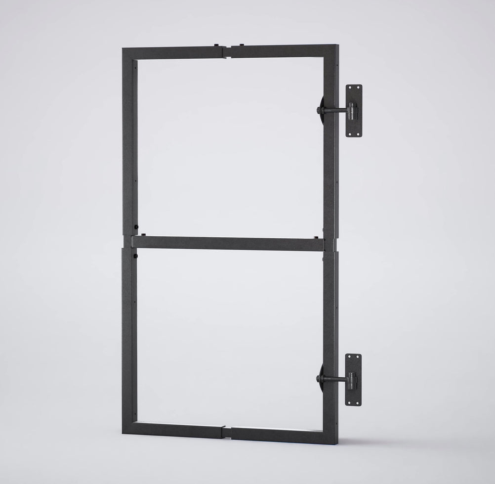 GATEMATE® ADJUSTABLE STEEL GATE FRAME KIT | BLACK