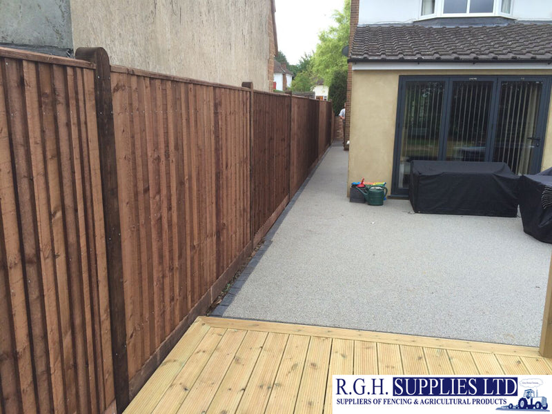 2.7m x 125 x 100mm Round Top Morticed Intermediate Posts Brown – RGH ...