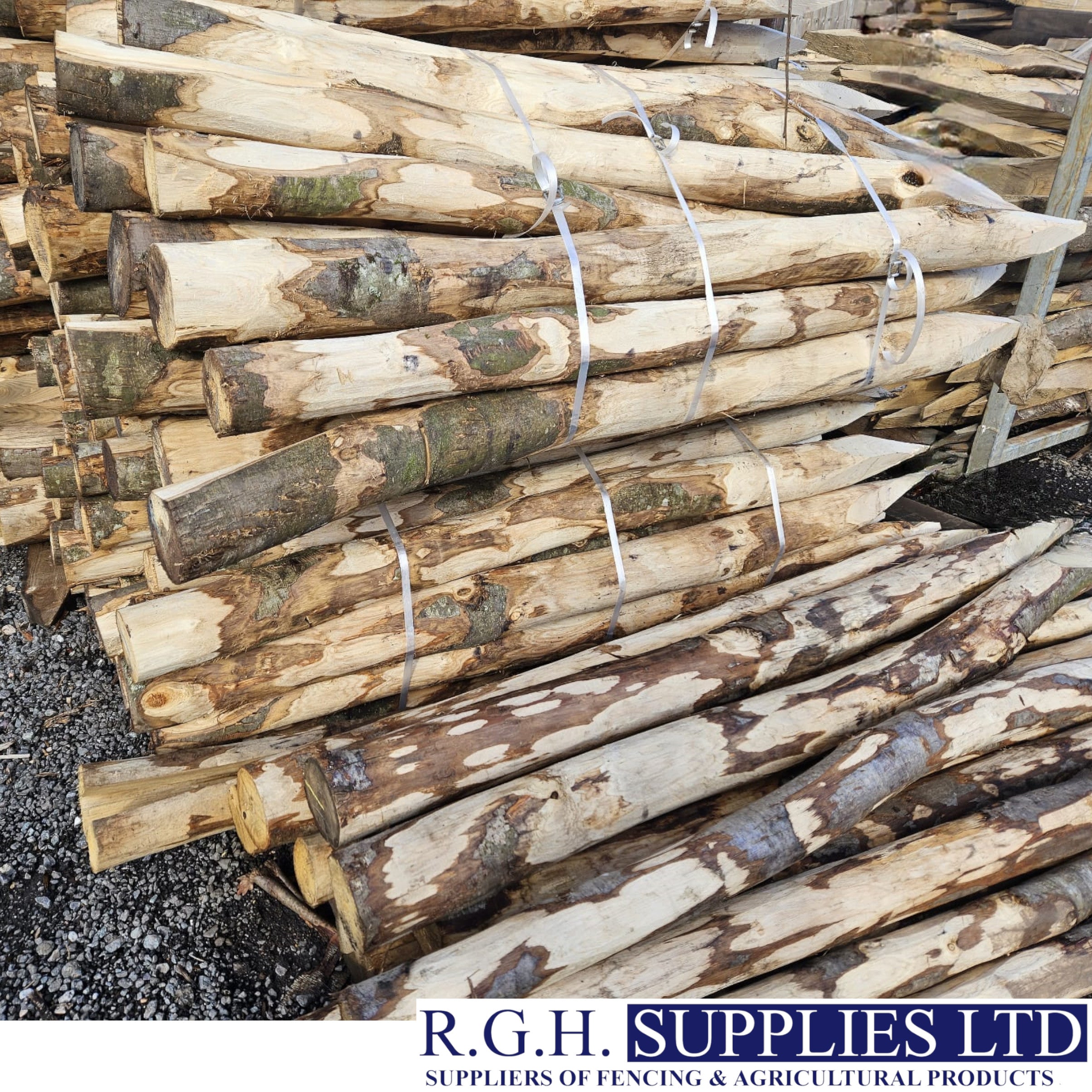 2.7m Peeled Chestnut Strut/Intermediate