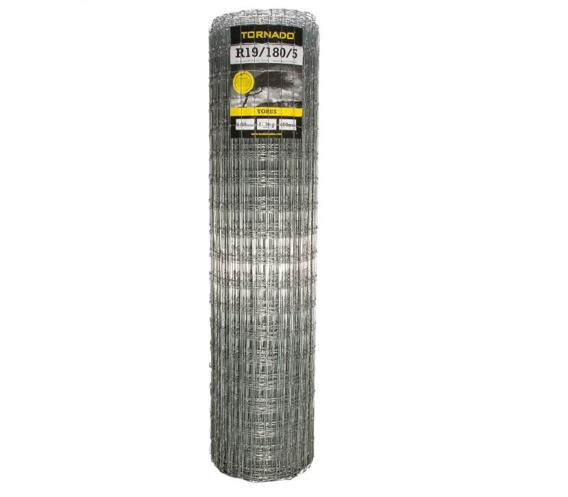 Tornado Wire 50M Roll of R19/180/5 High Tensile Rural Dog Net X Shaped