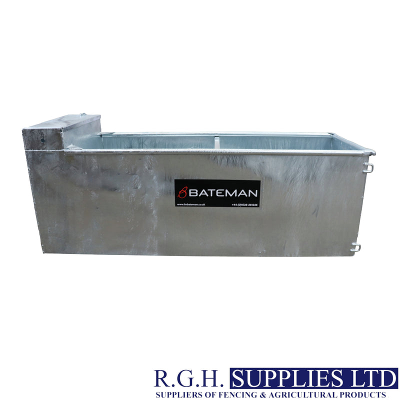 Medium Sized 600 x 600mm (2'x2') Galvanised Water Trough With Welded S ...