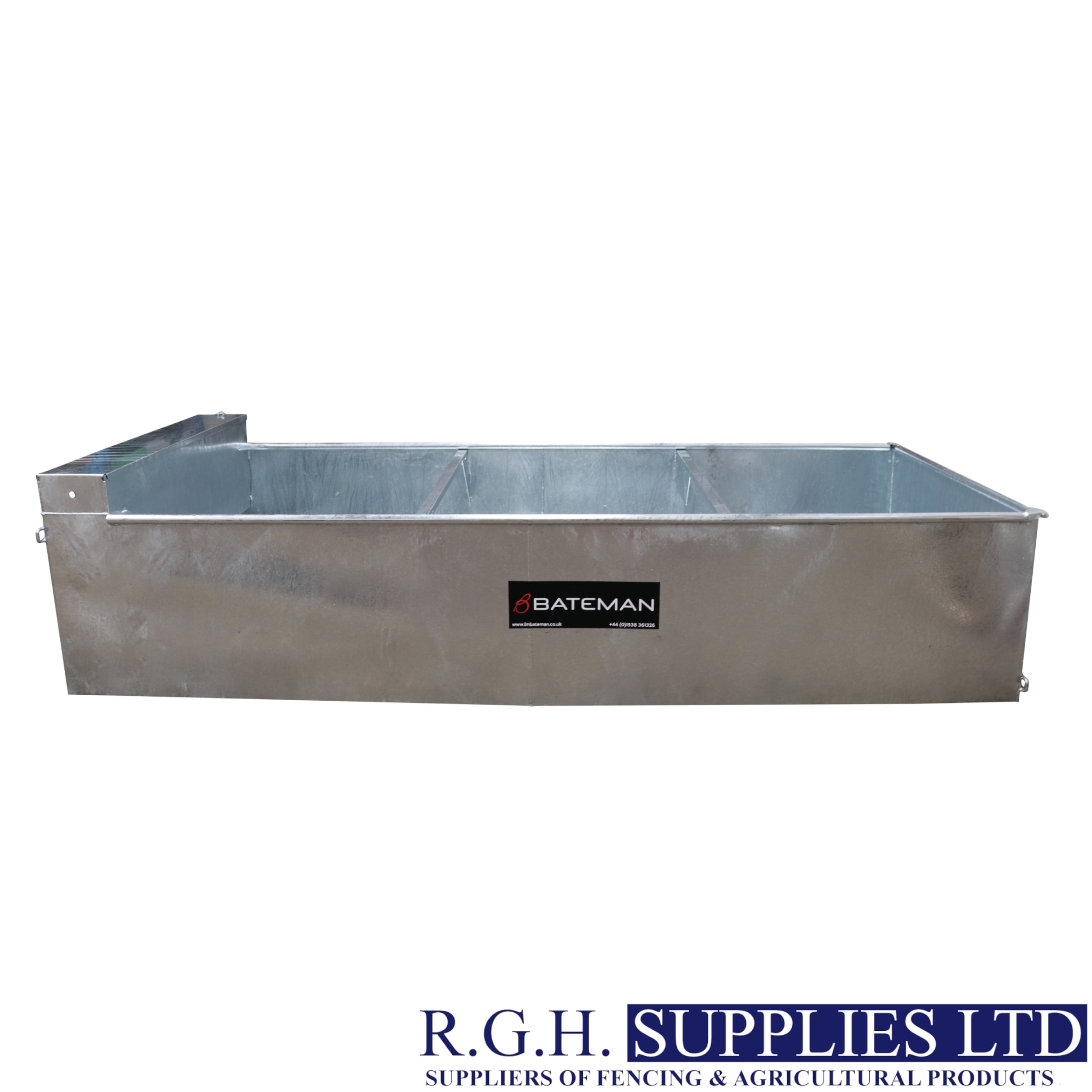 Large Size 1200 x 610mm (4'x2') Galvanised Water Trough With Welded Se