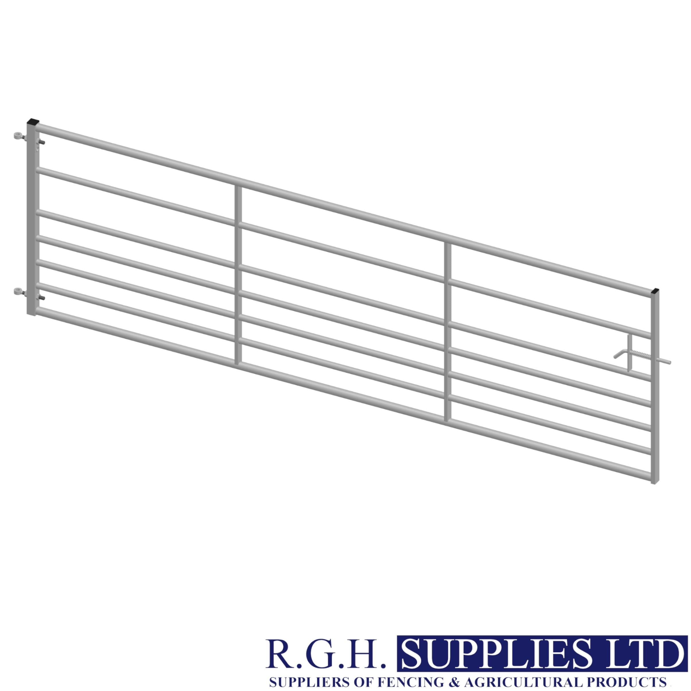 7 Bar Century Metal Field Gate Sliding Bolt Medium-Weight