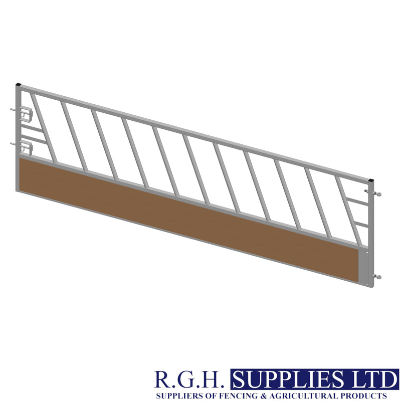 Bateman 4450mm Diagonal Feed Fence Gate C/W Timber Skirt – RGH Supplies LTD