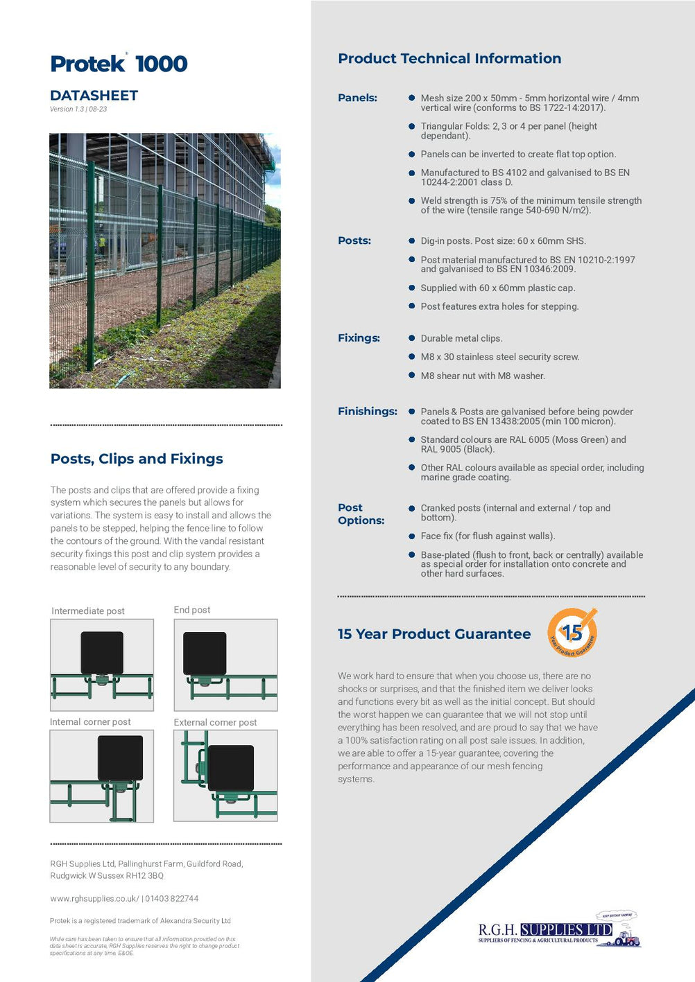 P1000 V Mesh Fencing