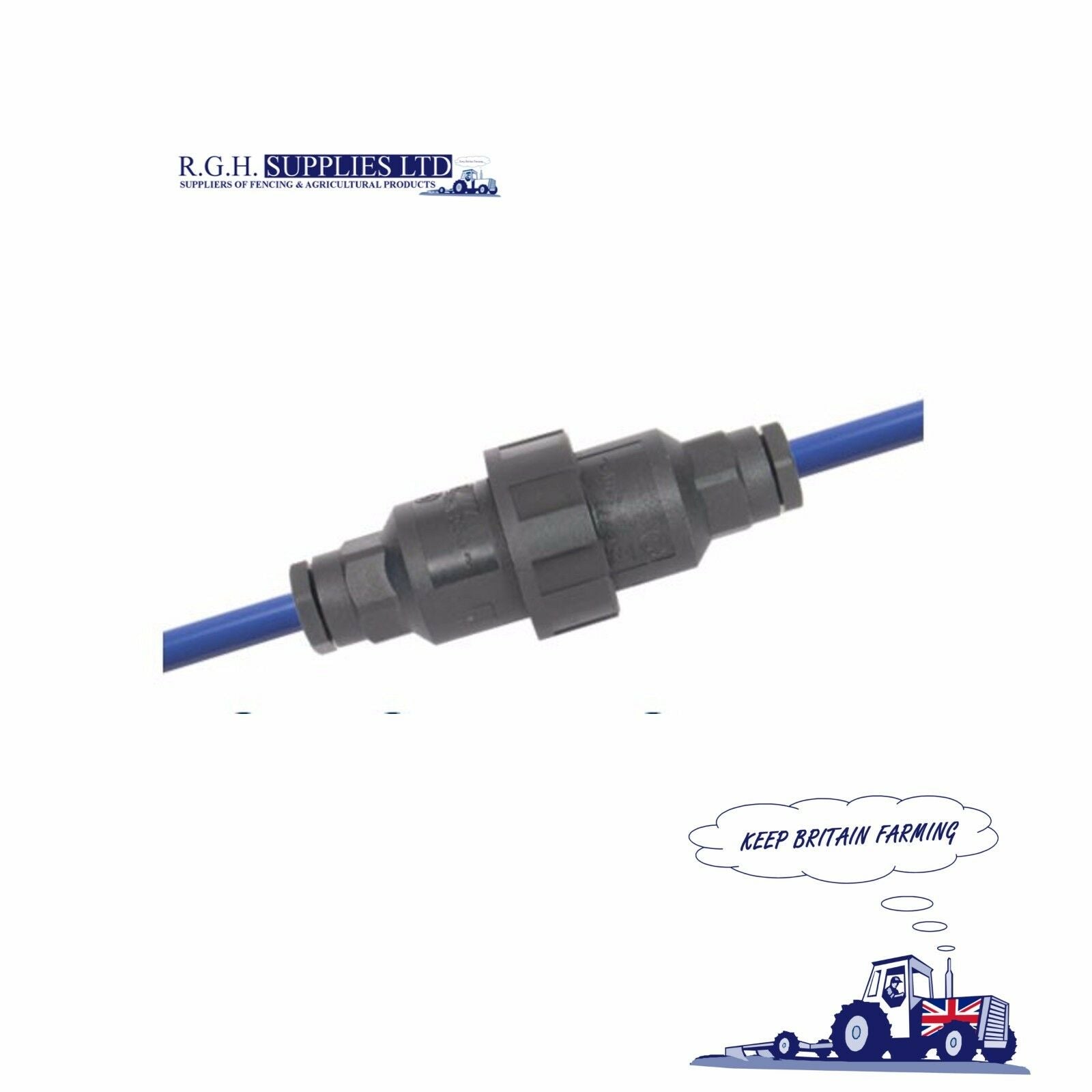 Electric Fencing Lead Out Cable Joiner - Water and Weather Proof - Not