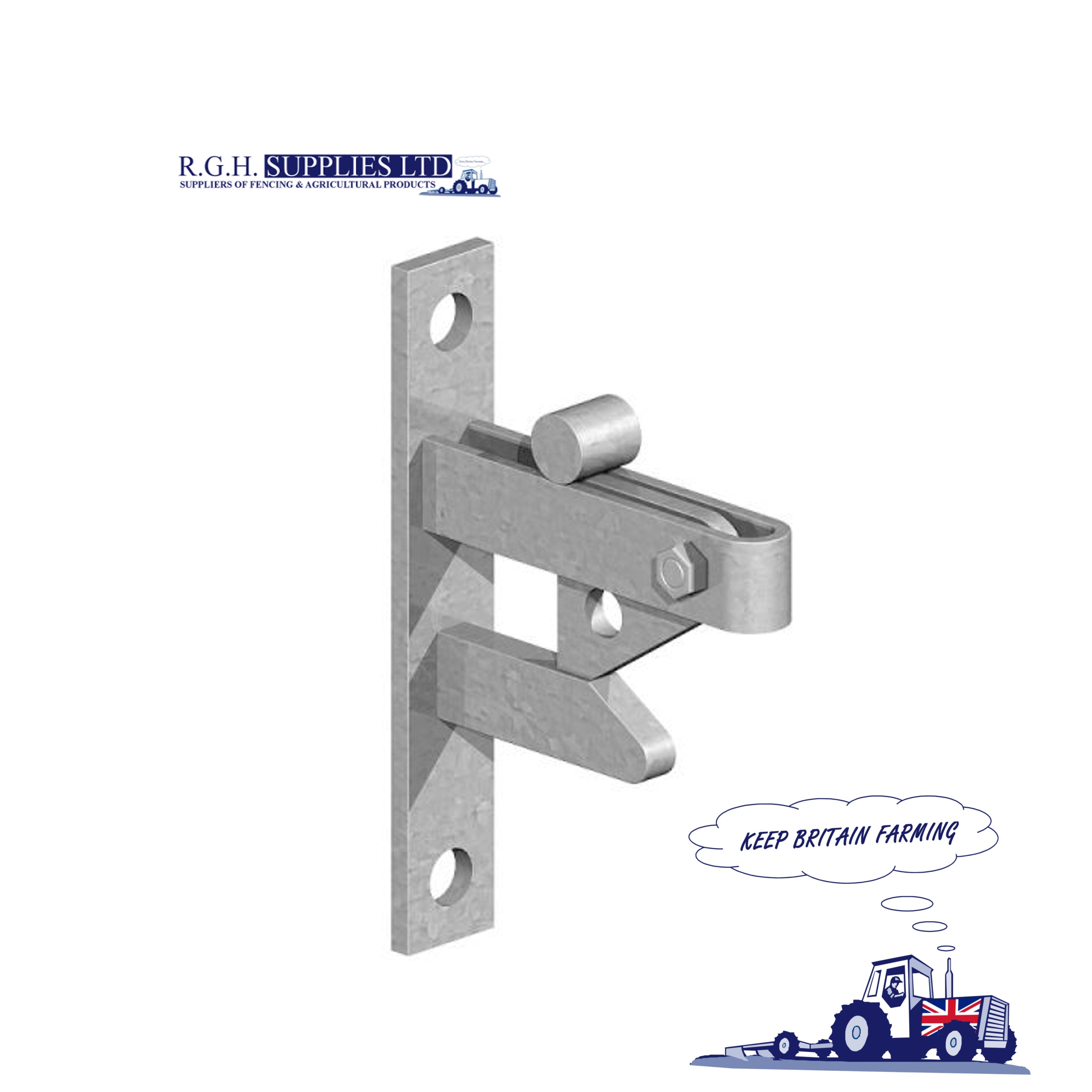 Self Locking Gate Catch – Galvanised