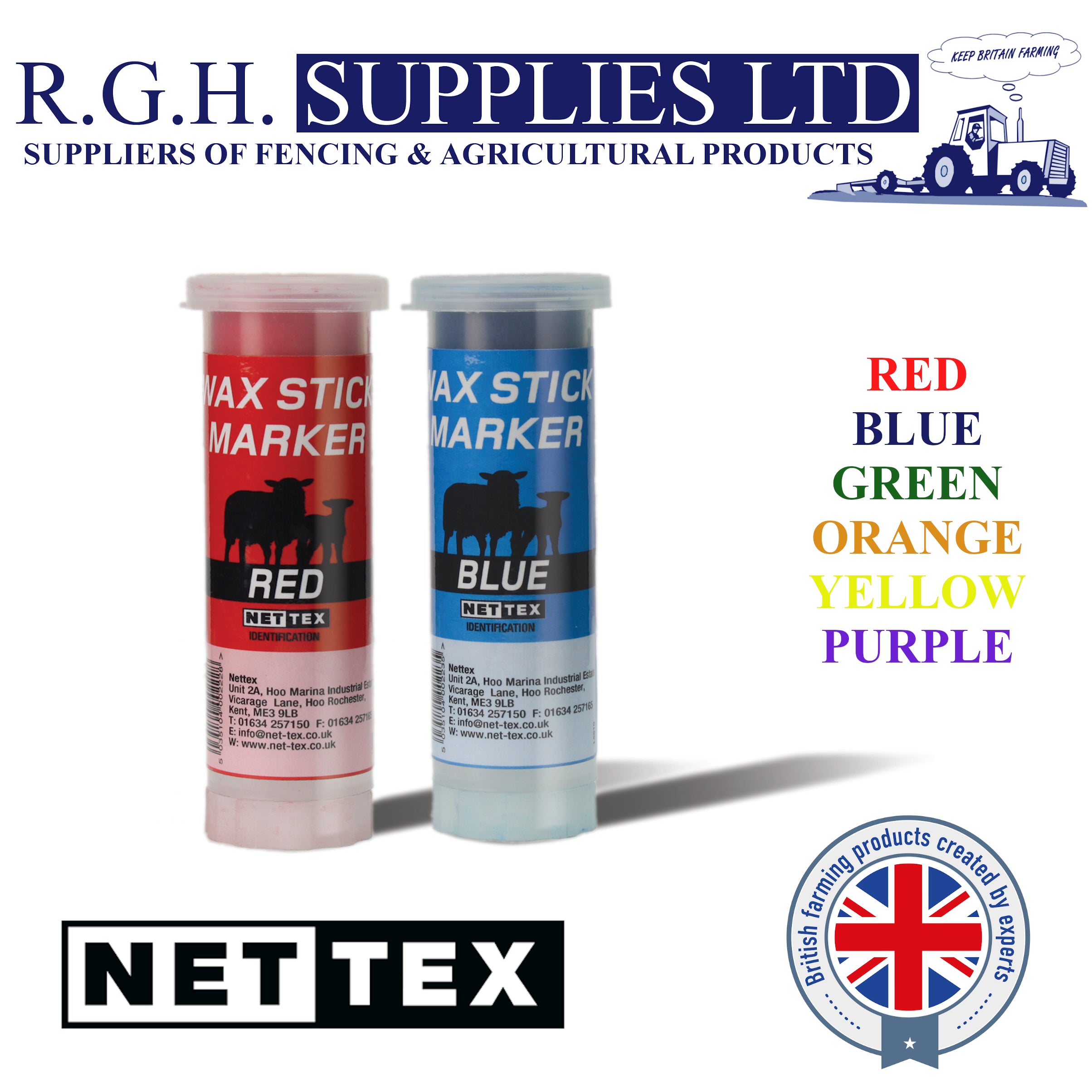 Net-tex Marksman Wax Stick Markers